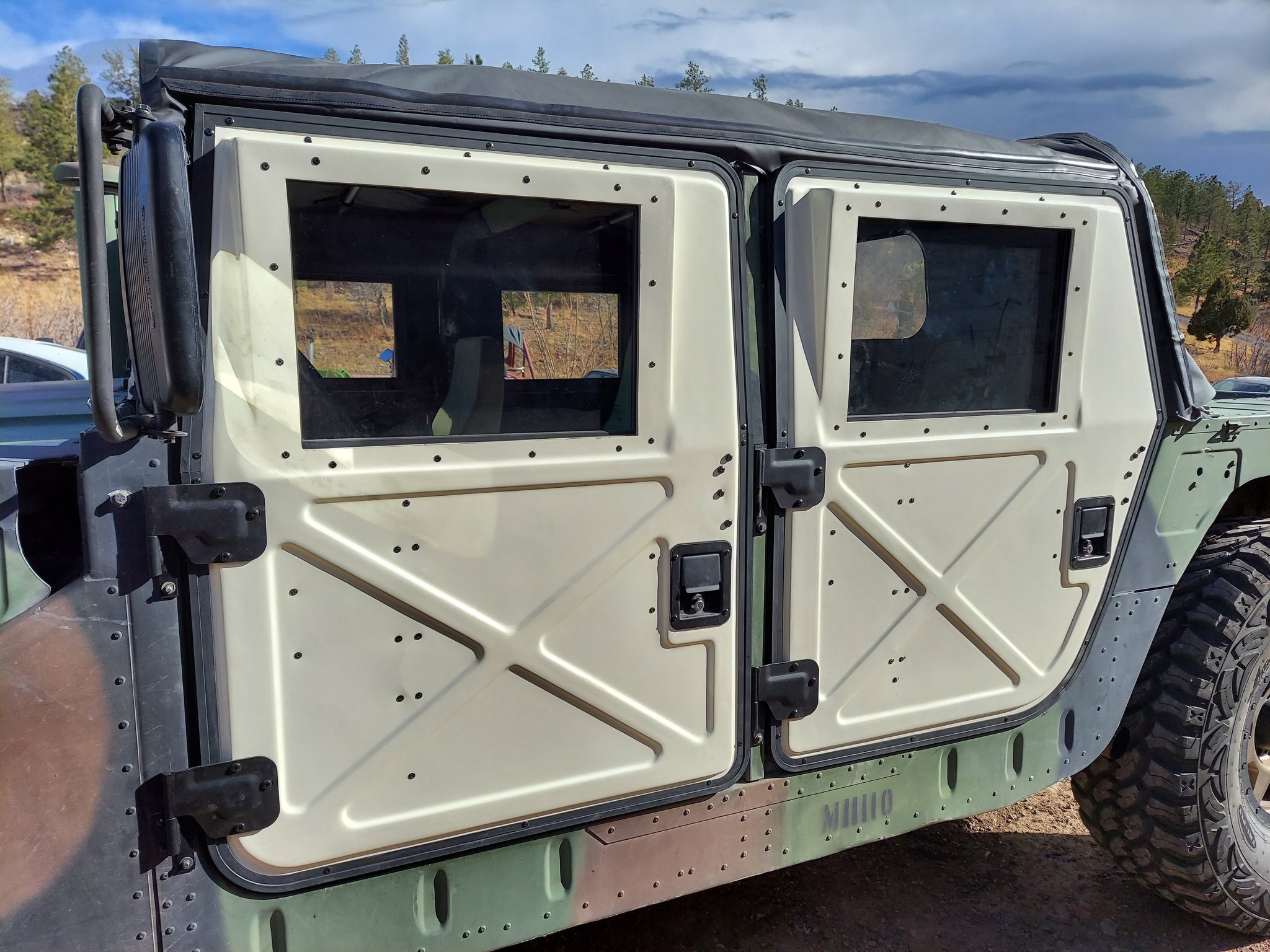 New Complete HMMWV X-Door Kit with Keyed Locks (Set of 4 Doors) Humvee ...