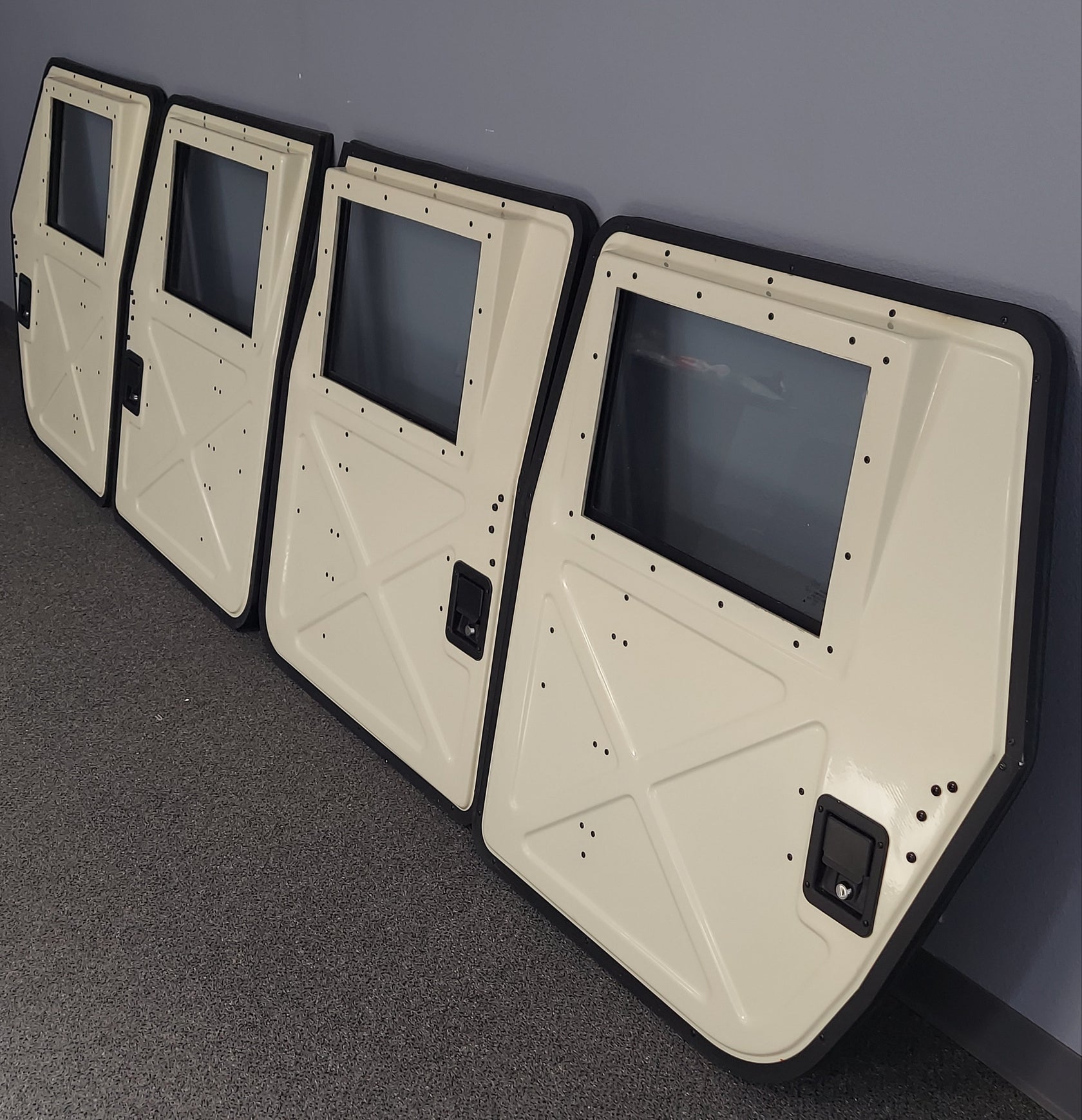 New Complete HMMWV X-Door Kit with Keyed Locks (Set of 4 Doors) Humvee ...