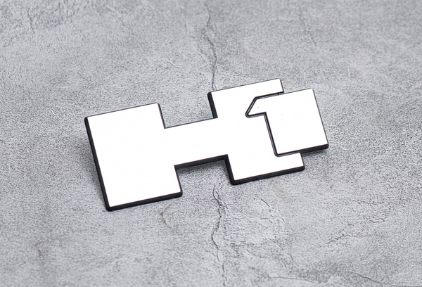 HUMMER H1 Chrome Emblem Badge Decal for Hummer H1 or Humvee 6012582 ...